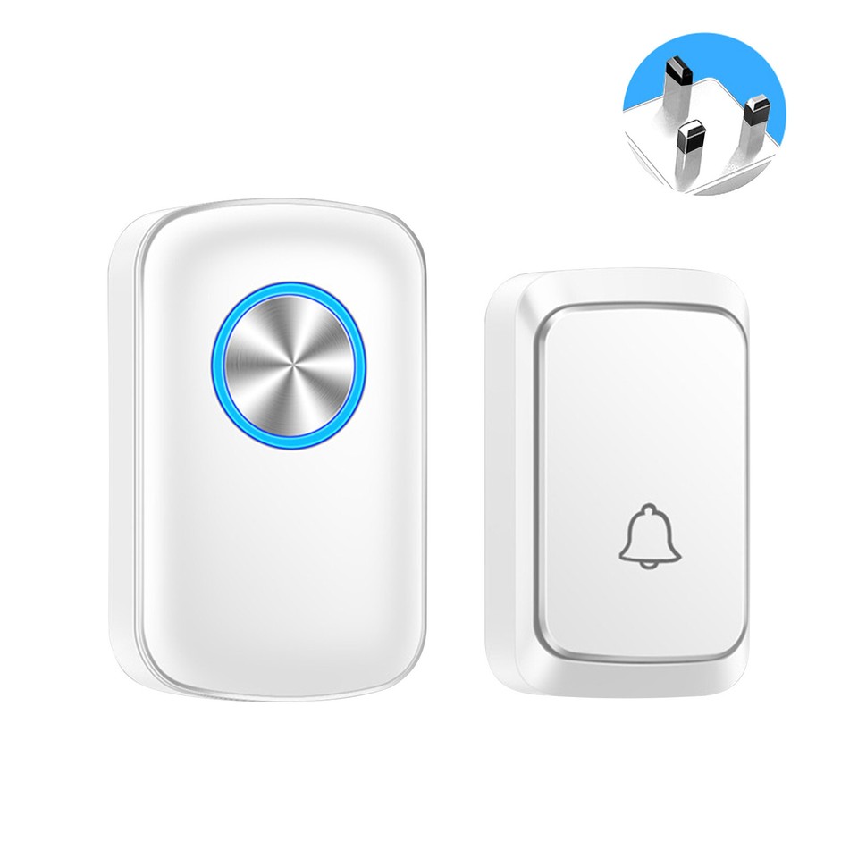 Wireless Ring Doorbell Doorbell Plug in Waterproof Range Door Bells ...
