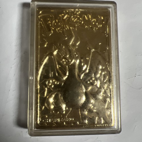 1999 NINTENDO CHARIZARD LIMITED EDITION 23K GOLD PLATED TRADING CARD ...