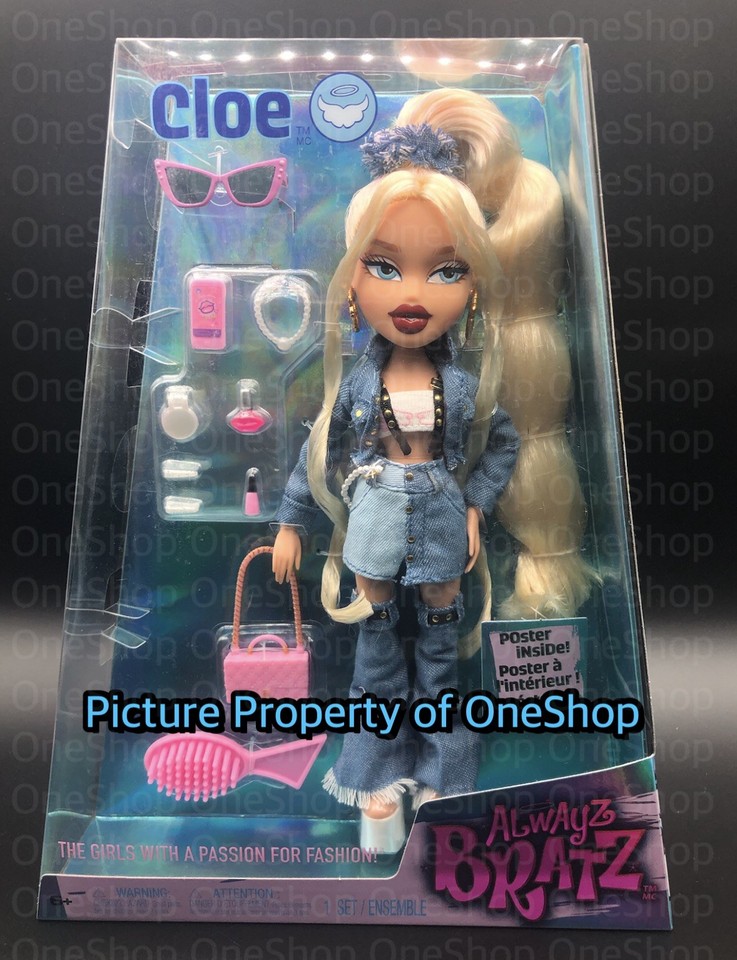 NEW Bratz Alwayz Cloe Fashion Doll in Denim Outfit with 10 Accessories ...