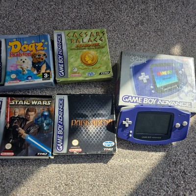 ⭐ Boxed GBA Console Bundle ⭐Nintendo Game Boy Advance ⭐Original Box and ...