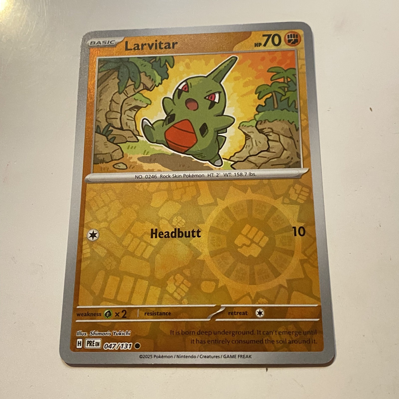 Larvitar - PRE - 047/131 - Reverse Holographic - Pokémon TCG | eBay
