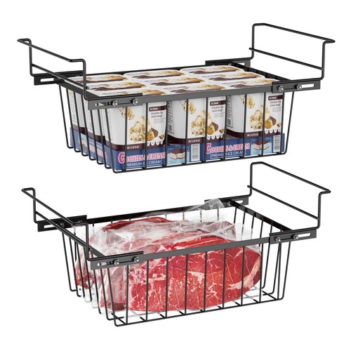 Chest Freezer Organizer Bins- 15.2" ~ 17.5" Freezer Baskets for Chest ...