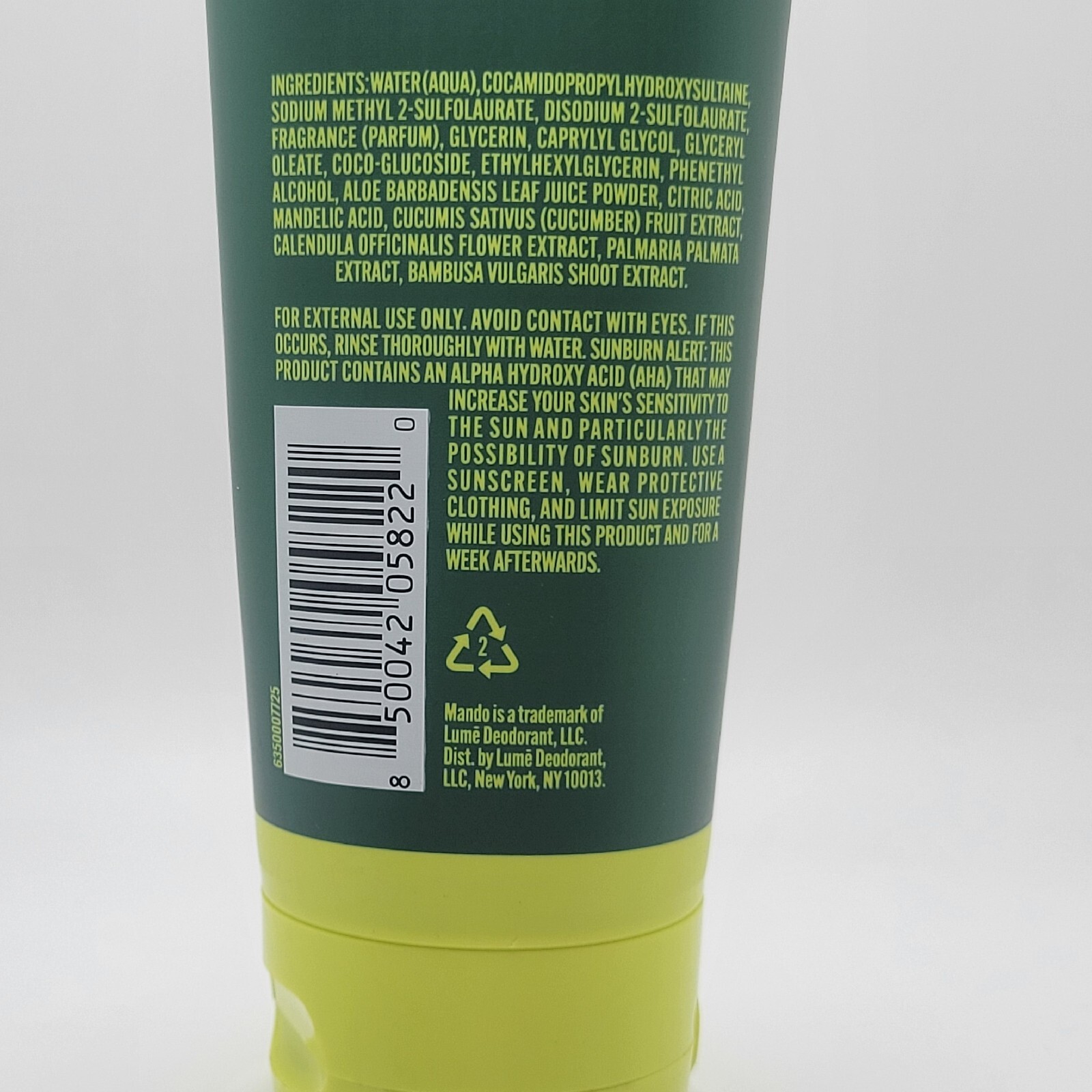 MANDO LUME For MEN Odor Shield BODY WASH - MT FUJI - 8.5oz / 250ml ...