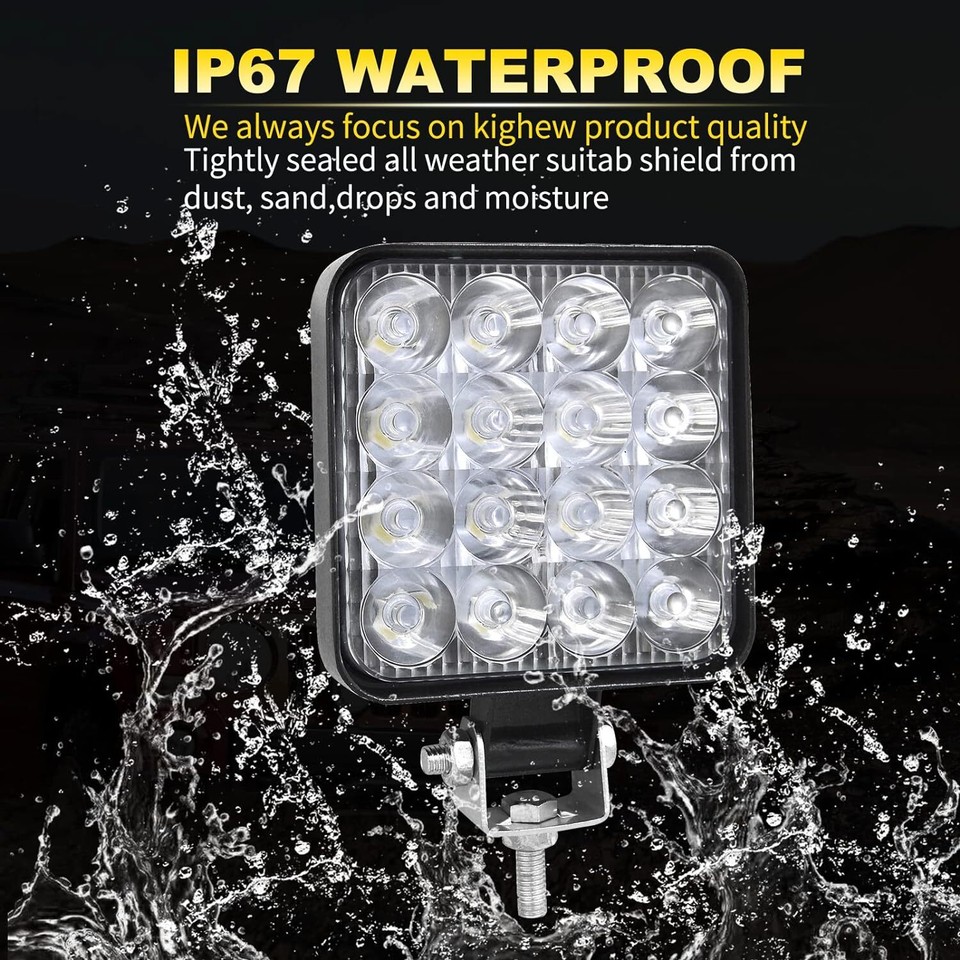 Snow plow boost lights LED heated lamp truck tractor headlight tractor ...