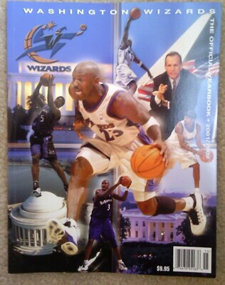 Washington Wizards 2001/2002 NBA Team Yearbook New Jordan on Cover | eBay