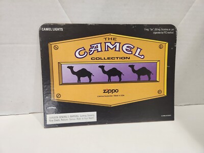 New Zippo CAMEL Display Card For Display Set (1996) | eBay