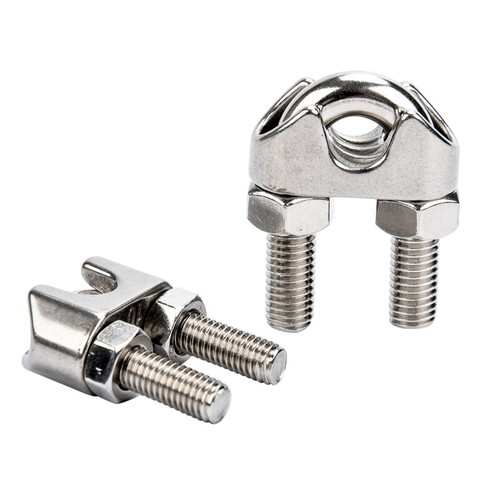 Stainless Steel Wire Rope Grip Bulldog Clamp ****Please M2 - M32 Choose ...