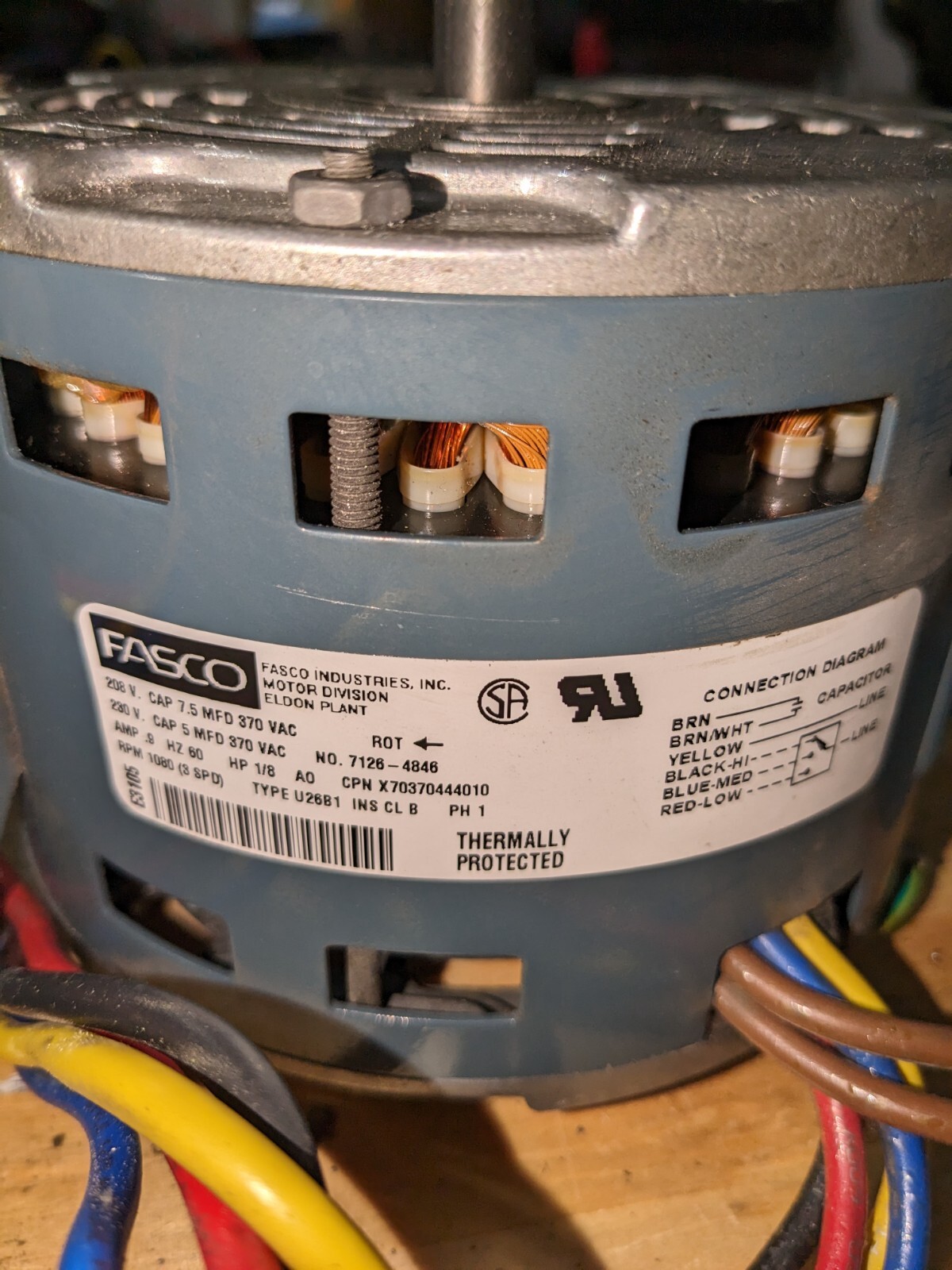 FASCO 7126-4846 X70370444010 Blower Motor | eBay