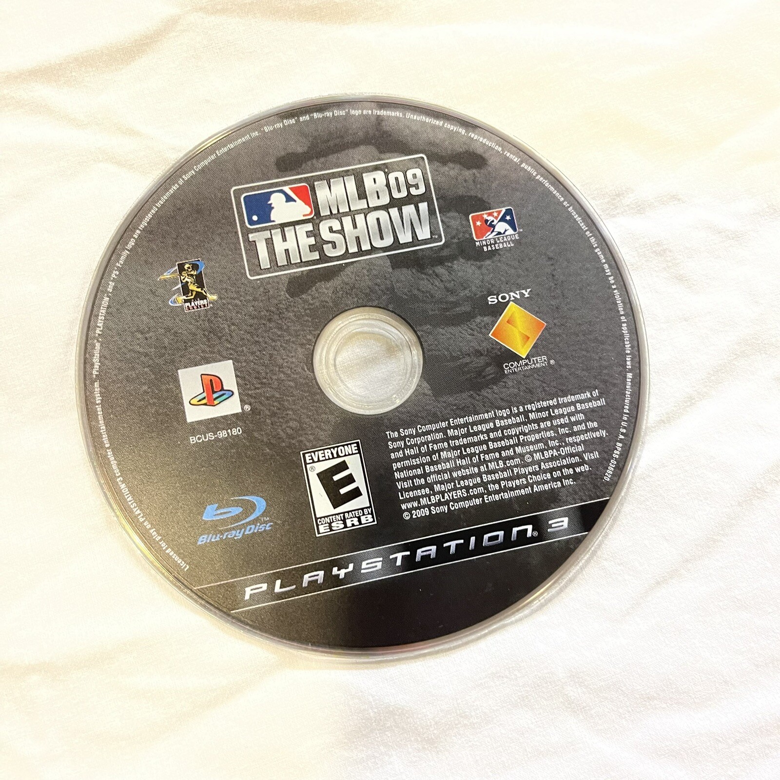 MLB 09: The Show (Sony PlayStation 3, 2009) PS3 Baseball Video Game ...