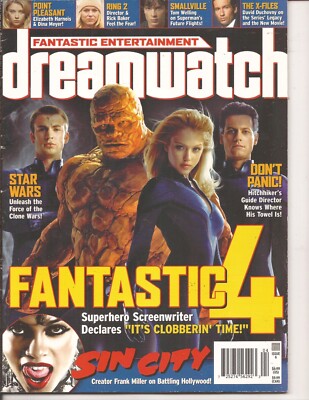 dreamwatch Fantastic Entertainment magazine #6 Apr 2005 Fantastic 4 ...