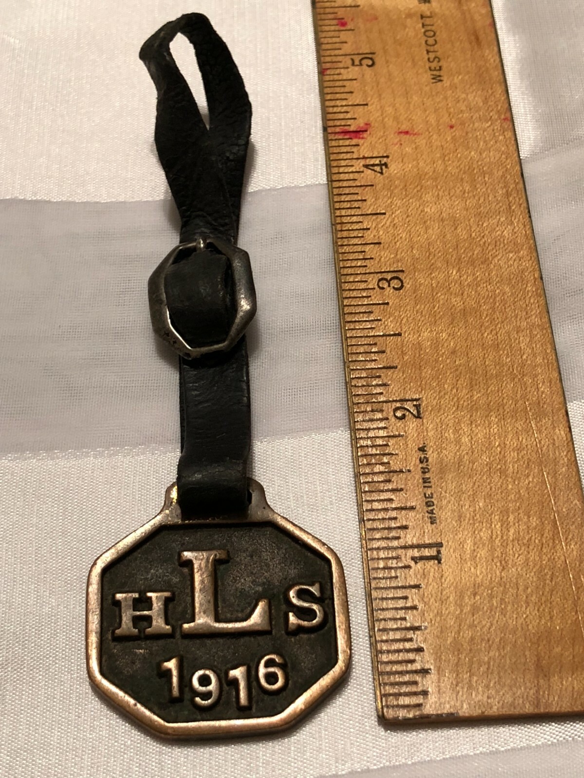 Rare Antique WATCH FOB Bronze 1916 LANCASTER, PA Lanc… - Gem