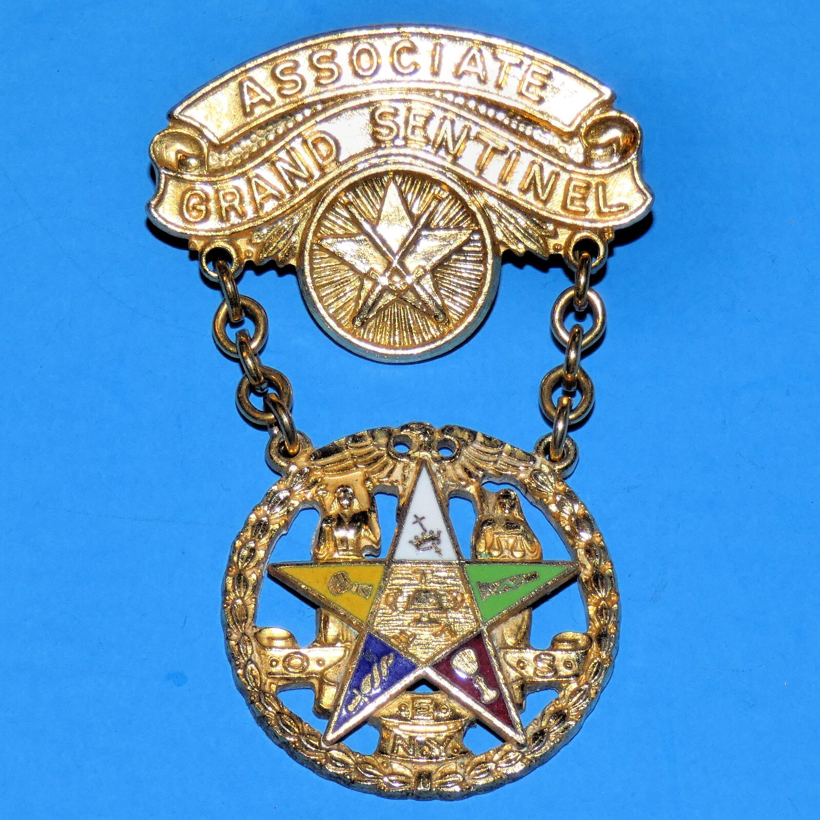 Associate Grand Sentinel Brooch Pin Mason FATAL OES Order of the ...