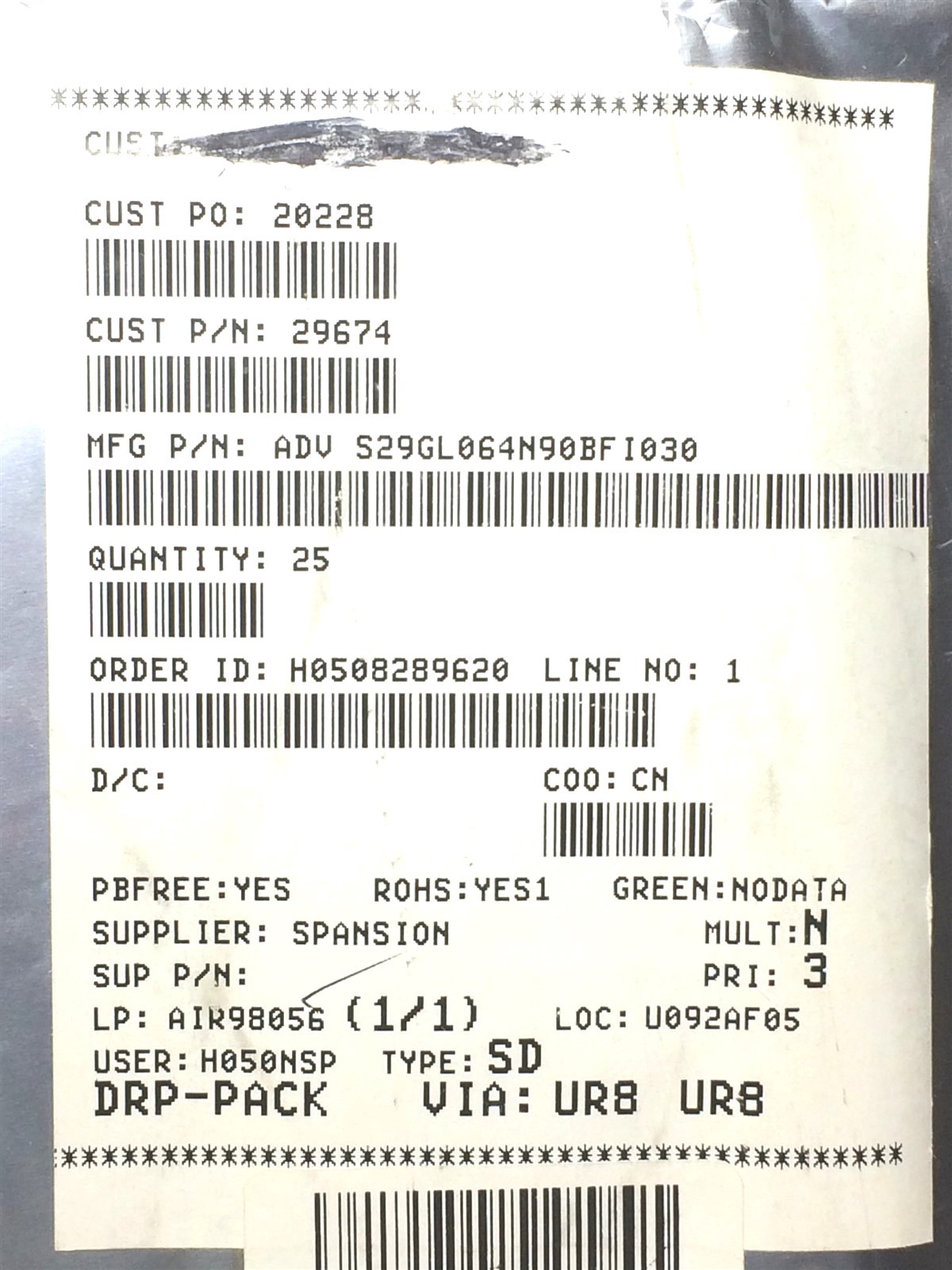 S29GL064N90BFI030 Spansion IC FLASH 64MBIT 90NS 48FBGA 4 PIECES | eBay