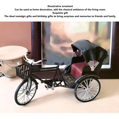 Rickshaw Decoration Rickshaw Toy Decorative Alloy Retro Collectible ...