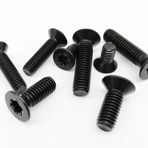 10pcs M5 x 16mm Black Six-Lobe Torx Head Flat Countersunk Screw Bolt | eBay