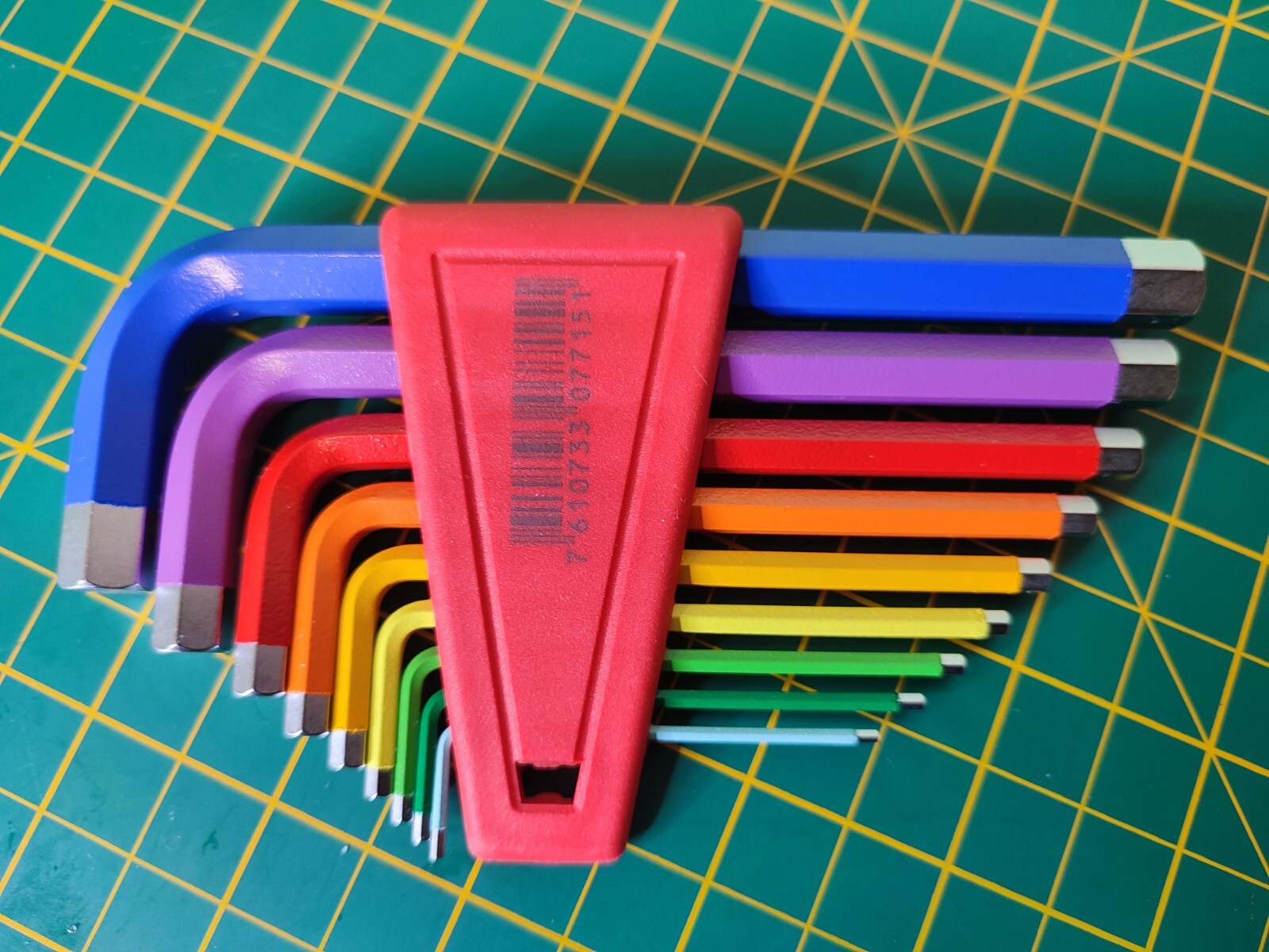 PB Swiss Tools Rainbow Color-coded Hex Key Set Sizes 1.5-10mm 28064 ...