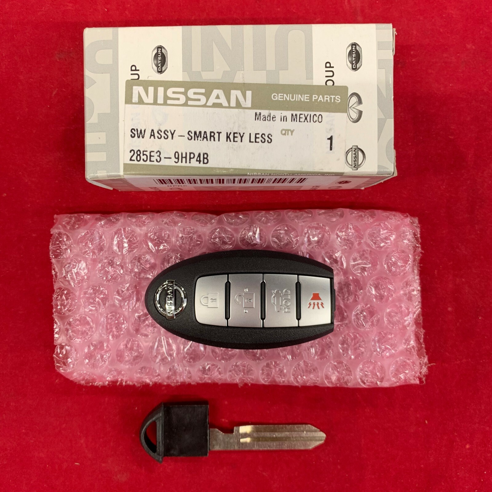 New OEM Genuine Nissan Smart Prox Remote and Key Blank 285E3-9HP4B ...