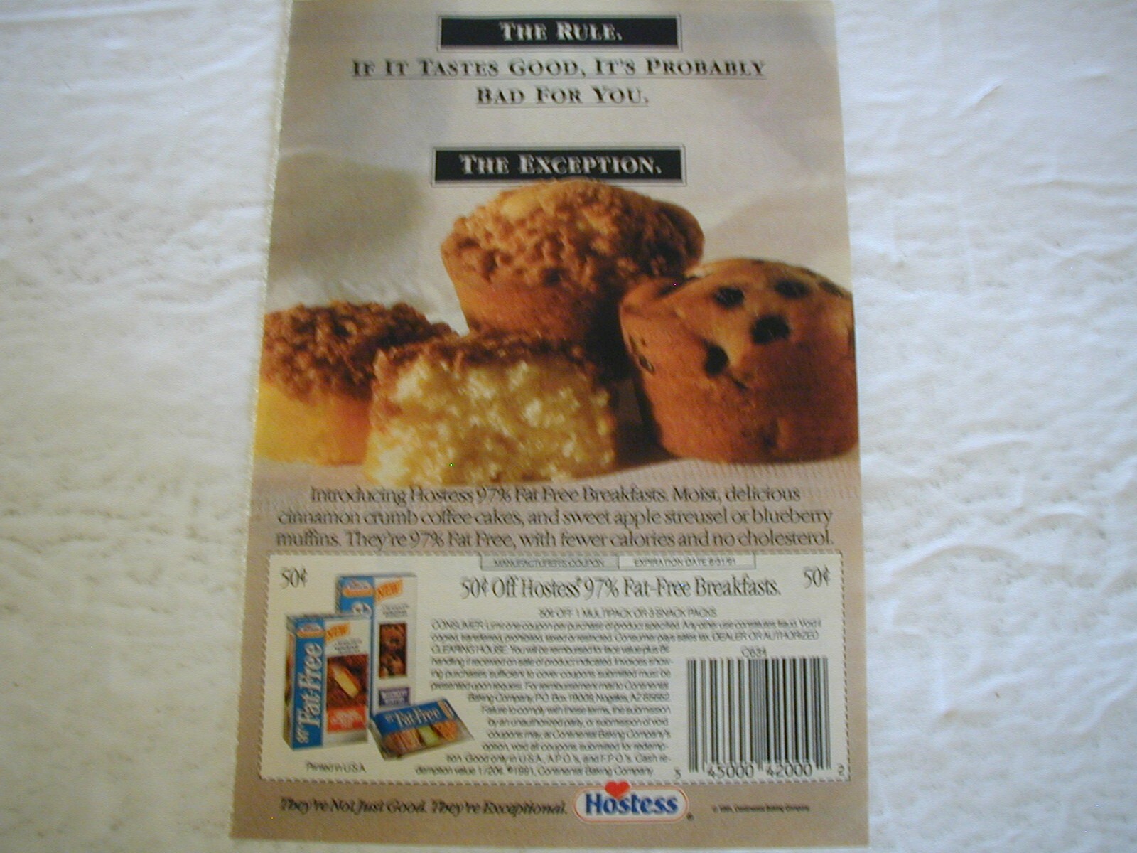 2002 HOSTESS CINNAMON CRUMB COFFEE CAKES VINTAGE PRINT AD L035 | eBay