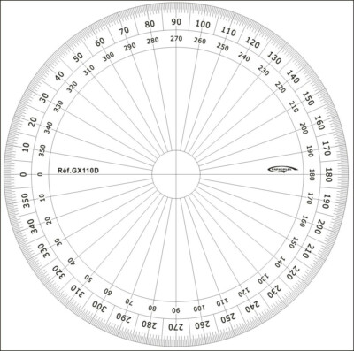 Protractor Circle Full Degree Ø 10 CM | eBay