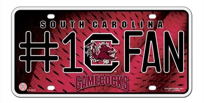 South Carolina Gamecocks License Plate #1 Fan | eBay