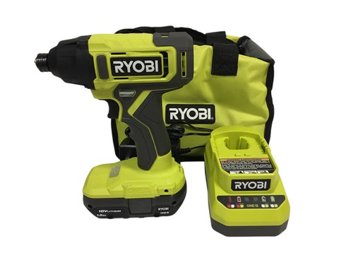 RYOBI ONE+ 18V 1/4" Impact Driver PCL235 (1.5Ah Battery & Charger) | eBay