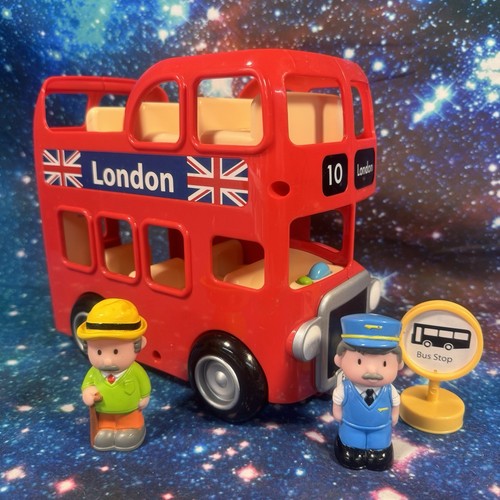 ELC HAPPYLAND RED LONDON BUS WITH FIGURES PASSENGERS SOUNDS | eBay UK