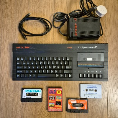 Sinclair ZX Spectrum 128k Plus +2A Iss 1 Refurbished Computer Vintage ...