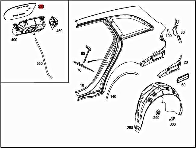 Genuine MERCEDES S213 W213 E-CLASS W213 Paneling flap 2137540000 | eBay