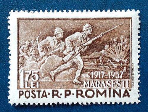 ROMANIA 1957 1.75L MNH Marasesti Battle Mi 1664 Scott 1179 Sg 2530 Gem ...