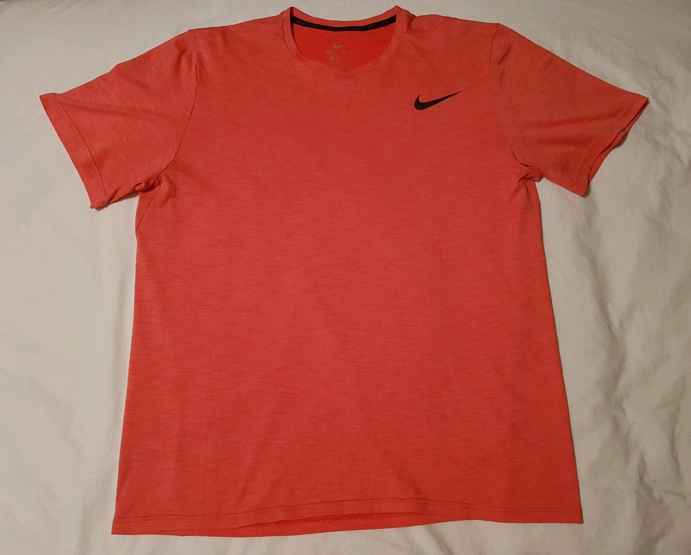 🔶NIKE STRAWBERRY RED DRI-FIT MILER GYM JOGGING RUNNI… - Gem