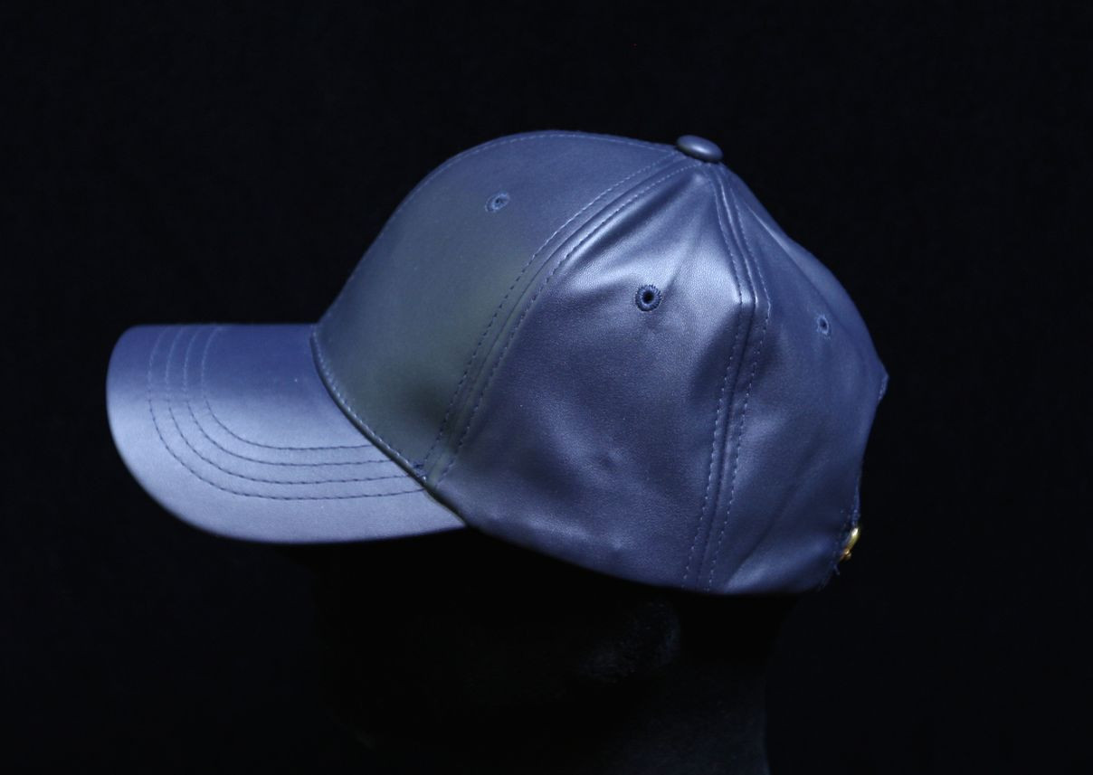 Women's Faux Leather Baseball Cap Solid Hat Plain Sports Casual Fashion ...