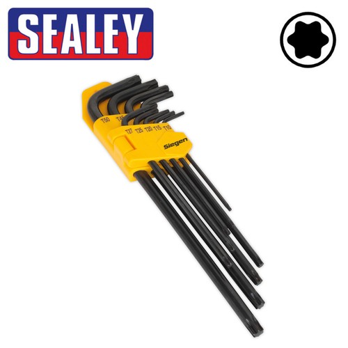 Sealey Siegen ExtraLong TRX TORX Key Set 9pc T10 T15 T20 T25 T27 T30 ...