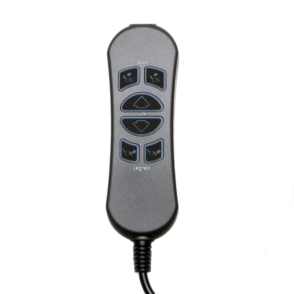 6 Button 5 Pin Lift Chair Hand Control Power Recliner Remote Handset ...