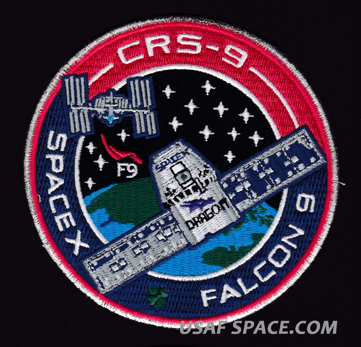 Authentic CRS-9 - SPACEX FALCON 9 DRAGON F-9 ISS NASA RESUPPLY Mission ...