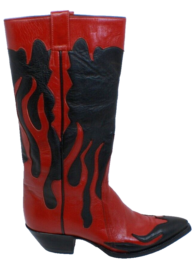 🔥 CABOOTS 1# OF A KIND FULL TOOLED RARE EXOTIC WESTERN BOOT 8 D X TOE ...