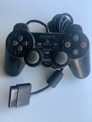 Sony PlayStation 2 PS2 DualShock 2 Controller Black OEM - For Parts | eBay