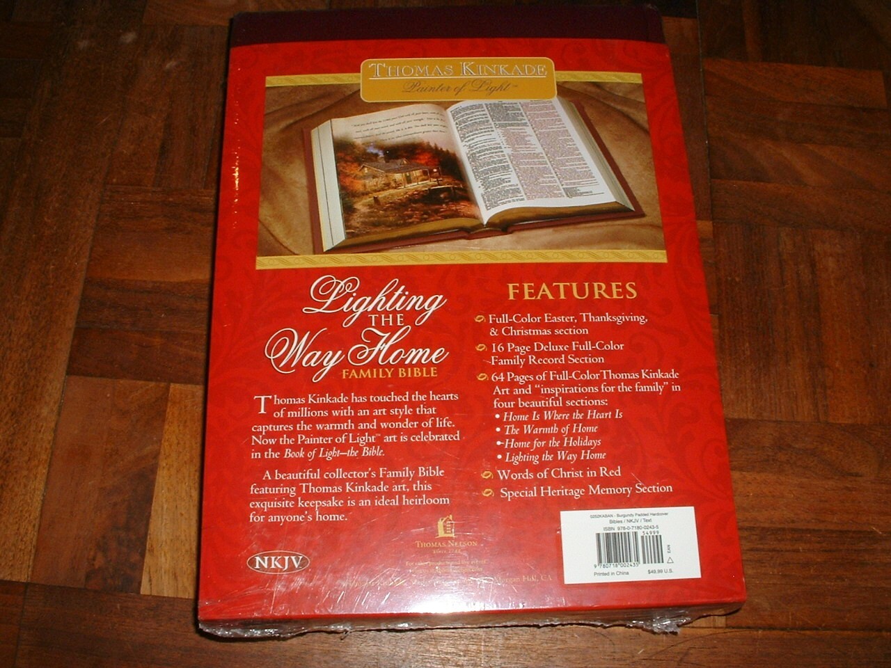 Lighting the Way Home Thomas Kinkade Family Bible NKJV New & Sealed | eBay