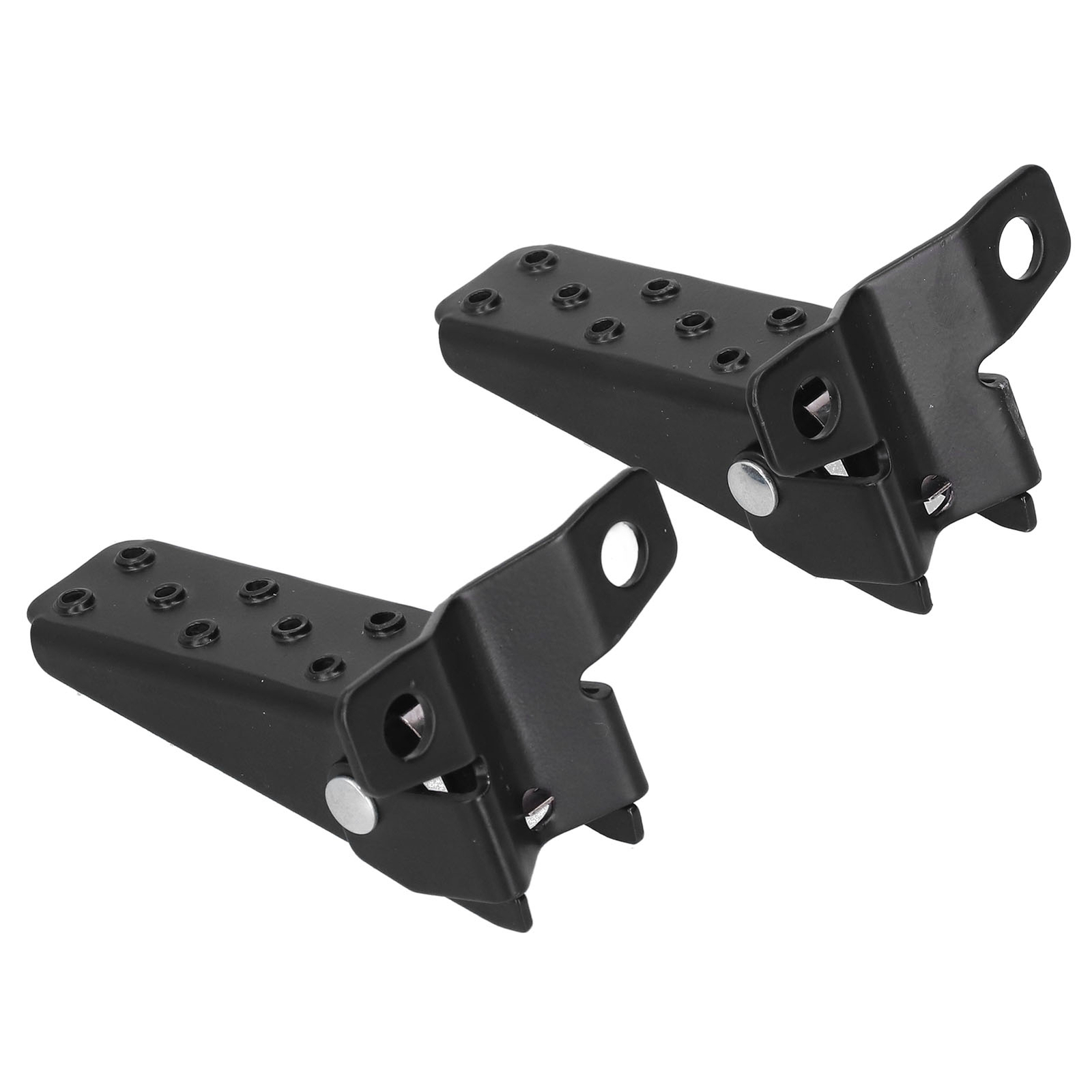 * Foldable Footrest Foot Step Pegs Steel Pedal Black For Retro ...