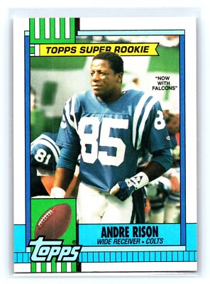 1990 Topps #300 Andre Rison Topps Super Rookie Atlanta Falcons NM-MT | eBay
