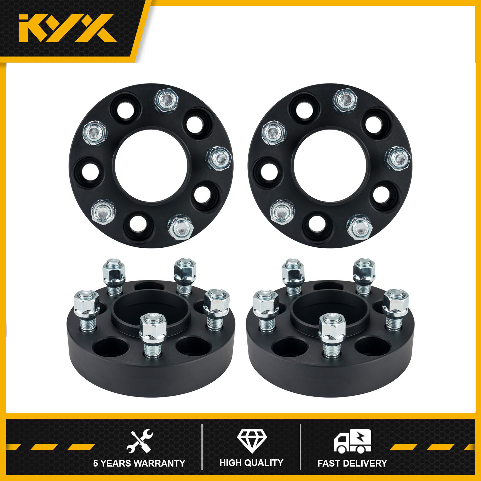 4pcs 1.25“ 5x115 Wheel Spacers M14x1.5 71.5mm For Chrysler 300 2005 ...