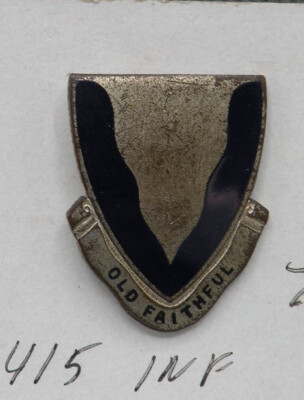 Original: Prewar/WW2 415TH Infantry DI / DUI / crest , SB, Meyer | eBay