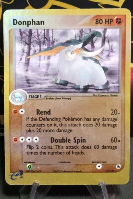 Donphan 17/109 Reverse Holo E-series Pokémon EX Ruby & Sapphire | eBay
