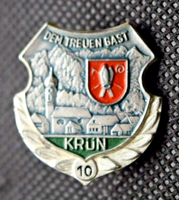 Dem Treuen Gast Krun Austria Germany Ski Pin 10th Service Award ...