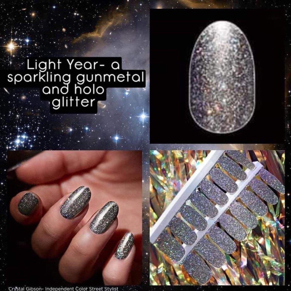 Color Street LIGHT YEAR 100% nail polish strips Duochrome | eBay