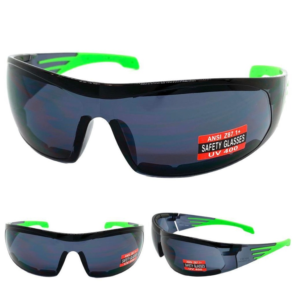 Men's MOTORCYCLE Biker Riding Padded Dark Lens Safety Eyewear GLASSES ...