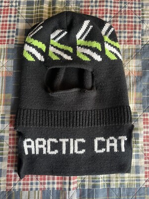 Vintage Arctic Cat Snowmobile Face Mask Hat | eBay