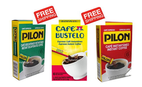 Instant espresso coffee * Pilon Decaf, Pilon, Bustelo * EXP / 2026 | eBay