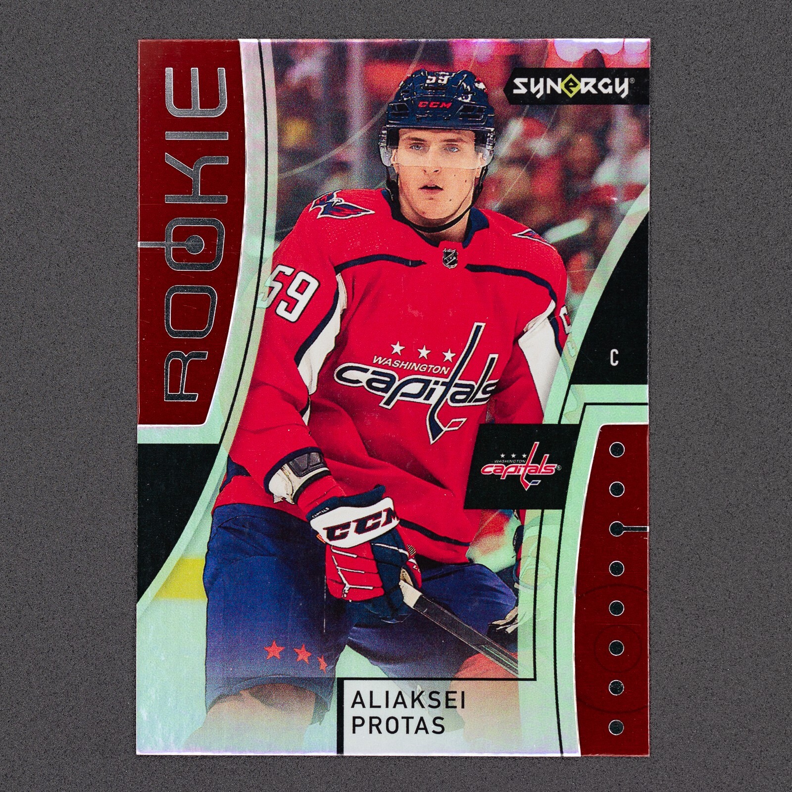 💥 ALIAKSEI PROTAS 💥 ROOKIE 💥 2021-22 SYNERGY #132 WASHINGTON CAPITALS ...