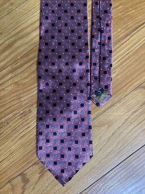 Robert Talbott studio silk Tie pink blue and black | eBay