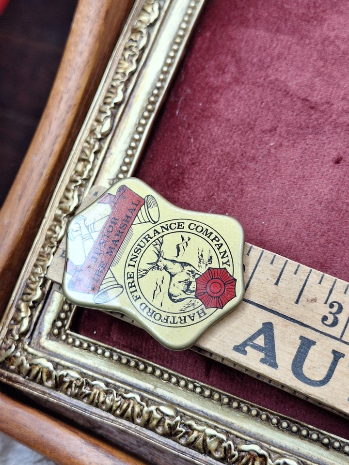Vintage junior fire marshal pin Hartford Insurance Co. | eBay